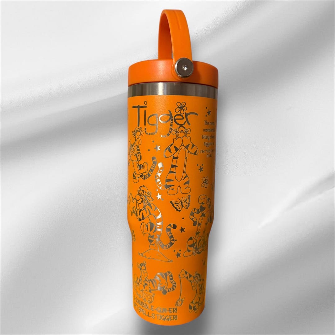 30z Tigger From Winnie the Pooh Tumbler | Laser Engraved Tumbler ...