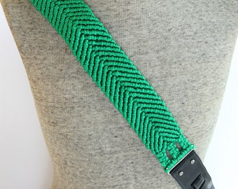 Macrame Guitar Strap Pattern, Vintage 70s Hippie Boho, Jute Hemp Knot ...