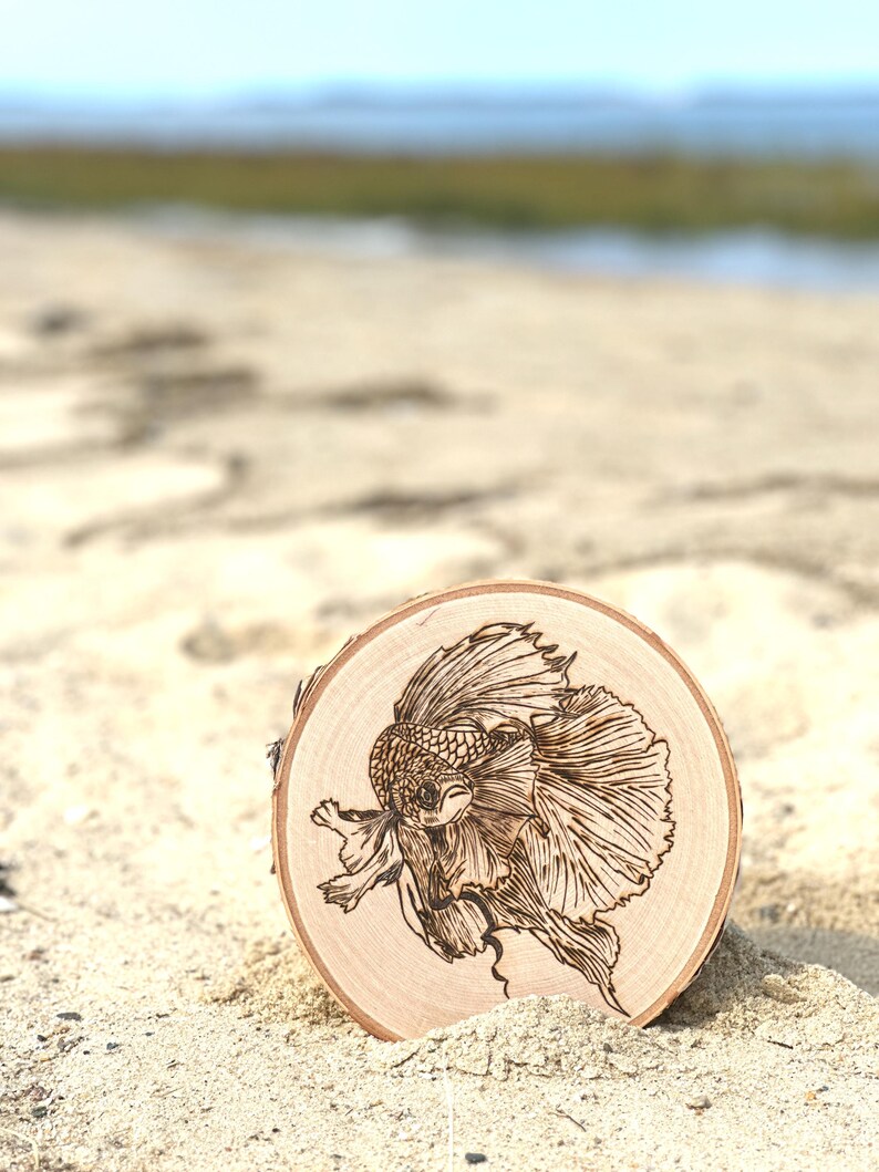 Hand Wood Burning - Fish - Etsy