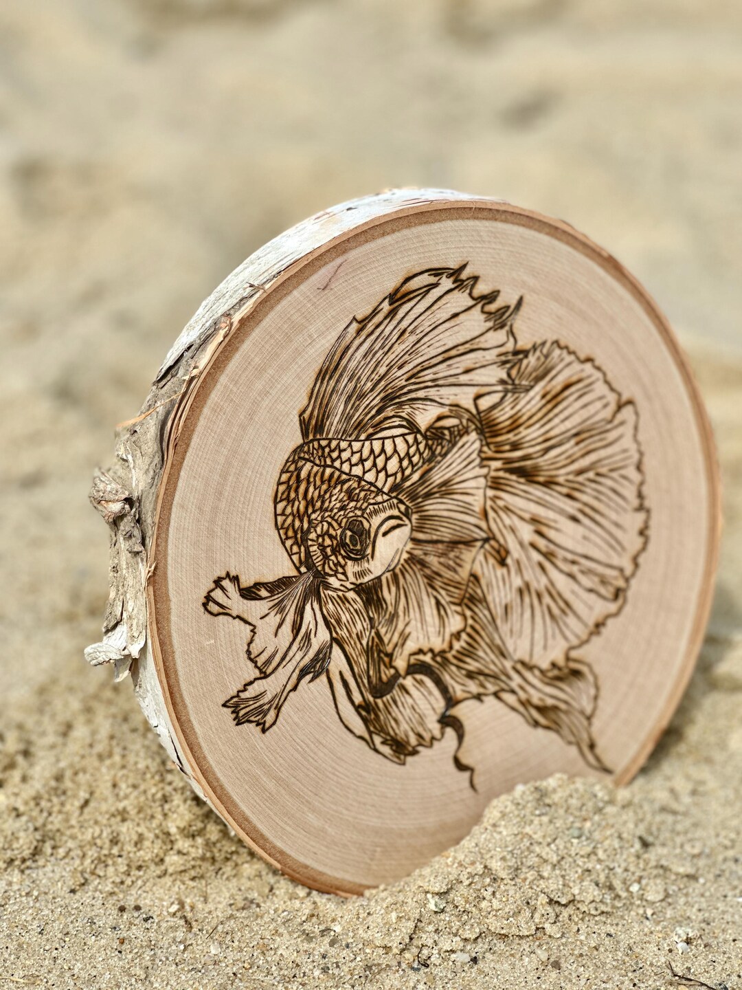 Hand Wood Burning - Fish - Etsy