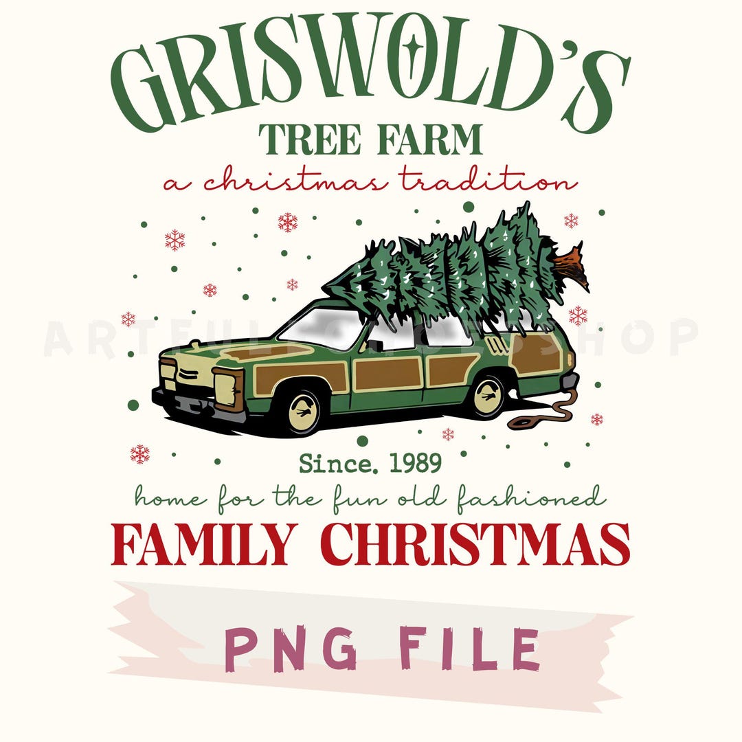 Griswolds Tree Farm Png, Farm Fresh Png, Santa Claus Png, Funny ...