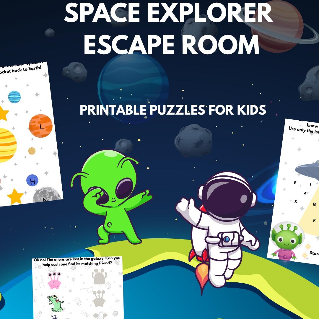 Space Explorer - Kids Escape Room - Printable Adventure for Kids ...