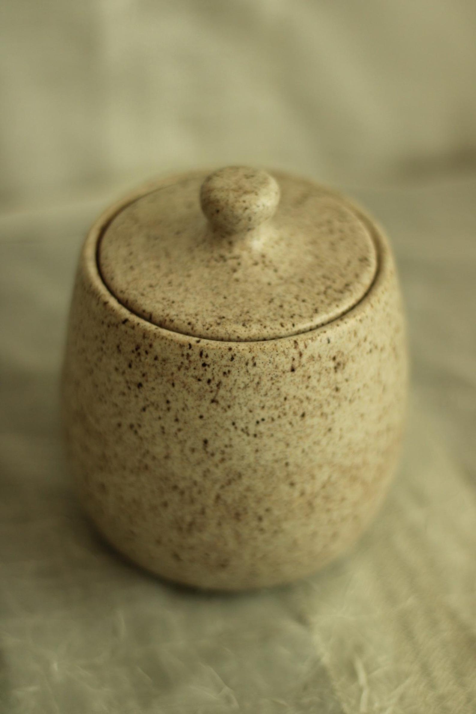 Handmade Ceramic Jar With Lid Rustic Pottery Storage Artisan Kitchen ...