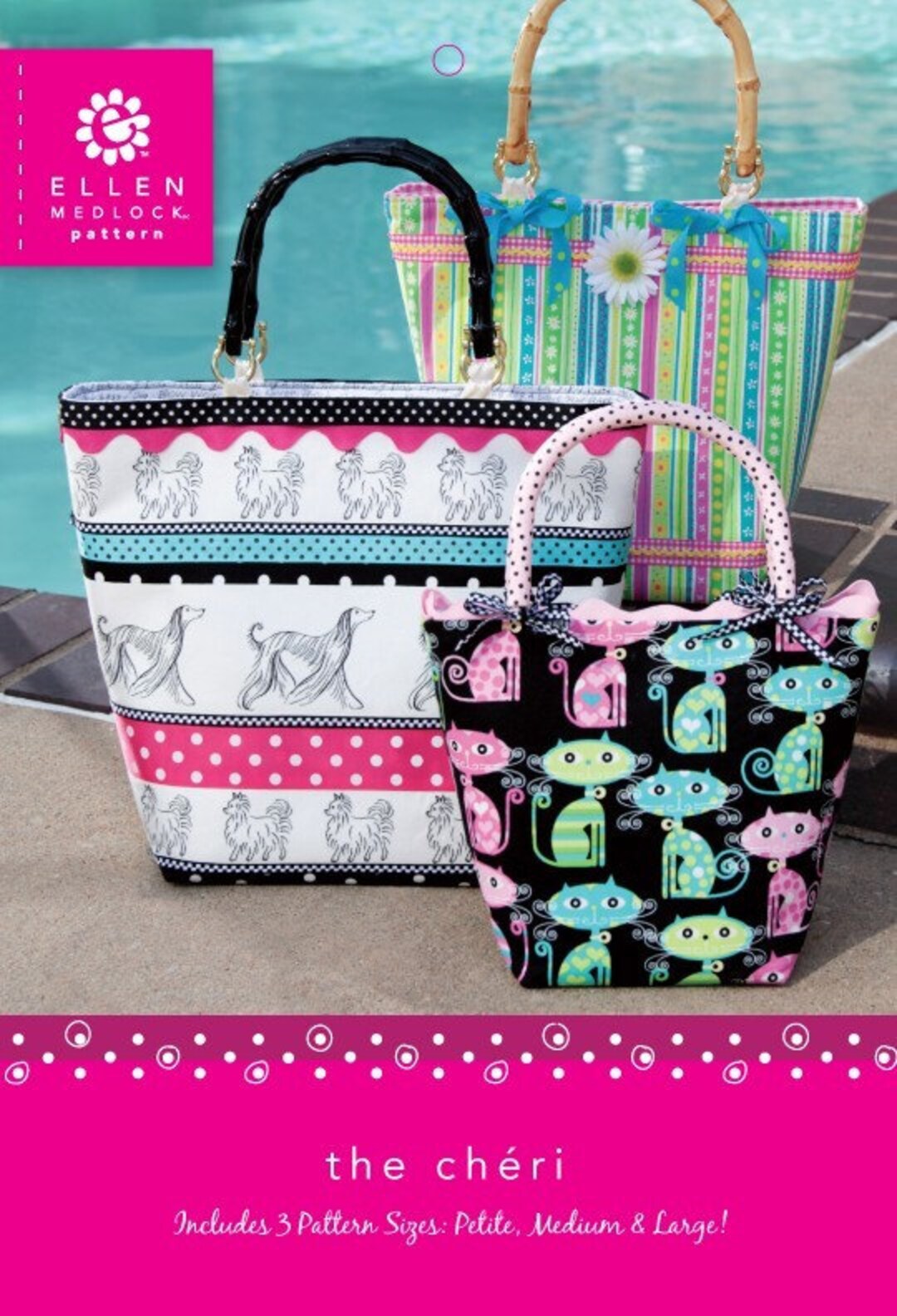 Digital Download Bag Pattern the Cheri Tote Bag DIY Purse Sewing ...