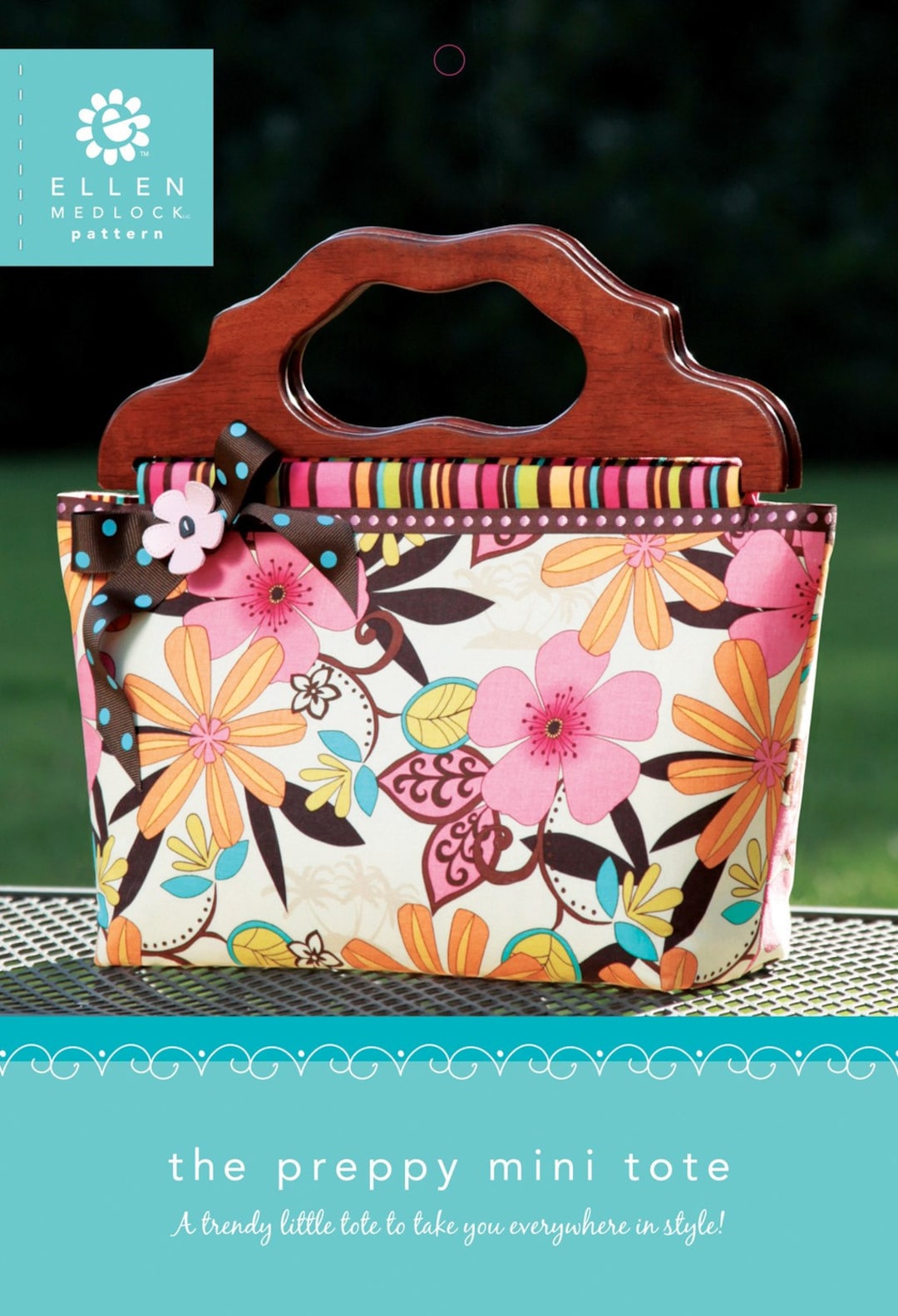 Digital Download Tote Bag Pattern the Preppy Tote DIY Purse Pattern ...
