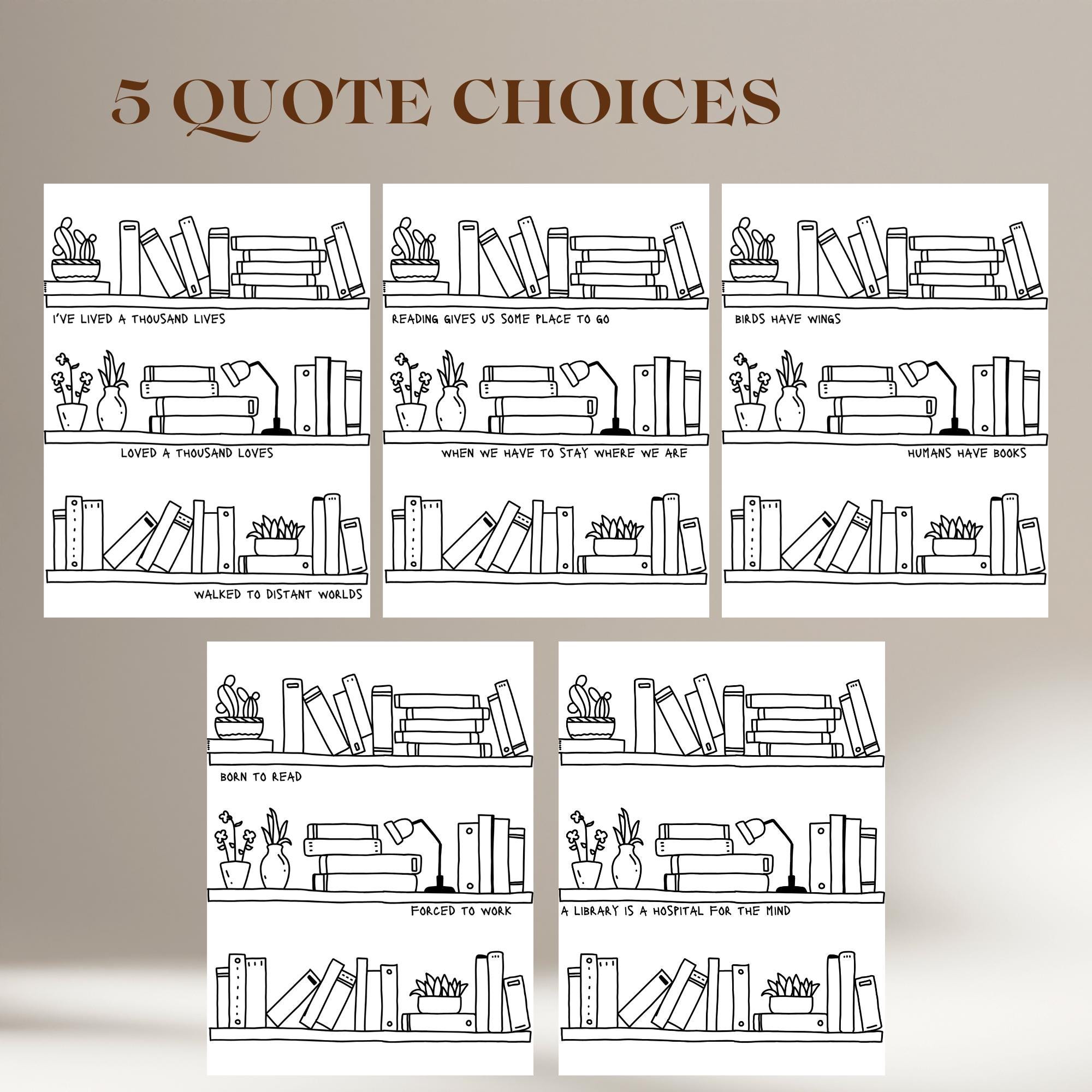 Book Quote Screensavers for Kobo E-readers, Bookshelf Screensaver ...