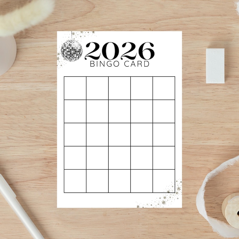 2026 Bingo Card, 2026 Vision Board, New Years Bingo, 2026 Manifestation ...