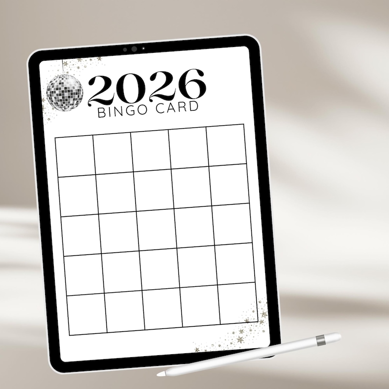 2026 Bingo Card, 2026 Vision Board, New Years Bingo, 2026 Manifestation ...