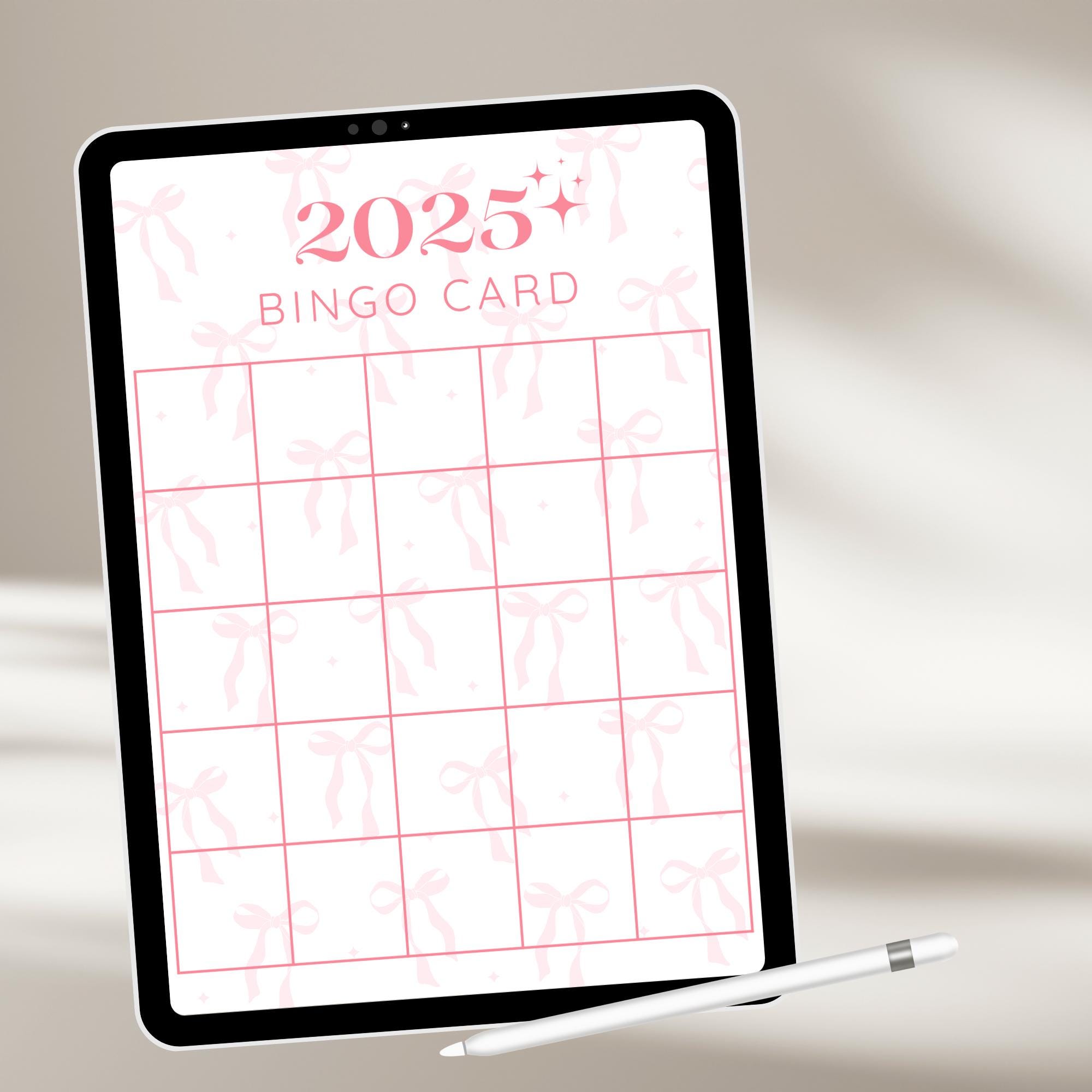 2025 Bingo Card, 2025 Vision Board, New Years Bingo, 2025 Manifestation ...