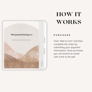 Boho Kobo Reading Journal Planner for Kobo Libra Colour, Book Reviews, E-reader Reading Tracker ...
