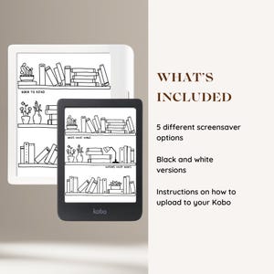 Book Quote Screensavers for Kobo E-readers, Bookshelf Screensaver ...