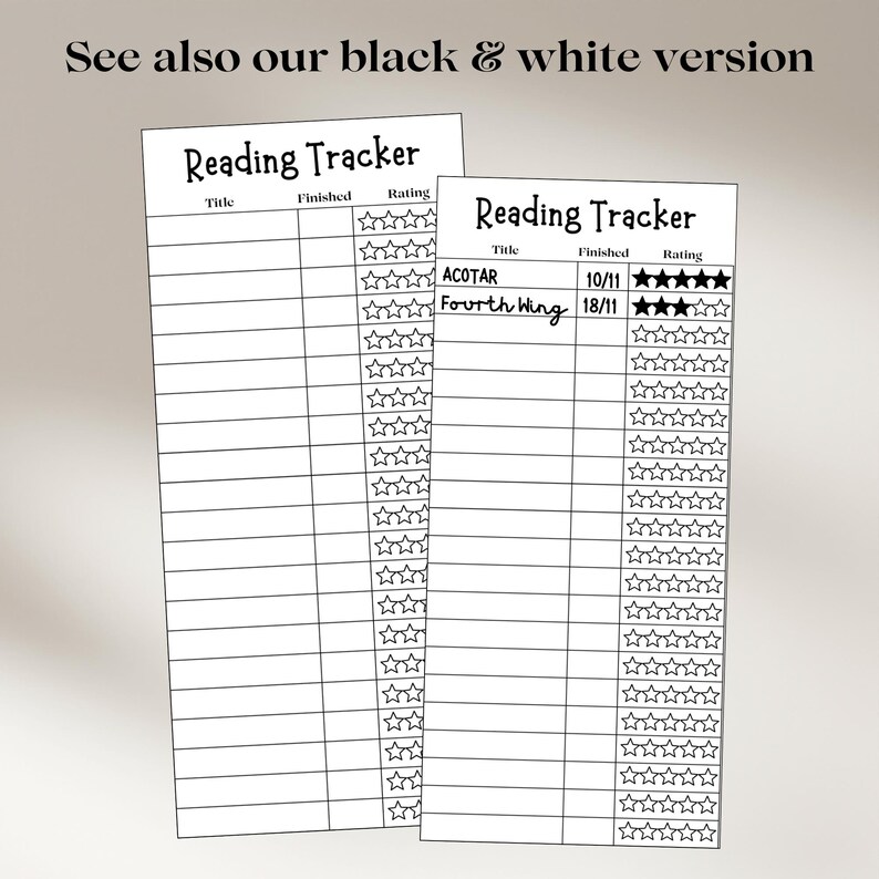 Pink Reading Tracker Bookmark PRINTABLE, Reading Log, Reading List, TBR ...