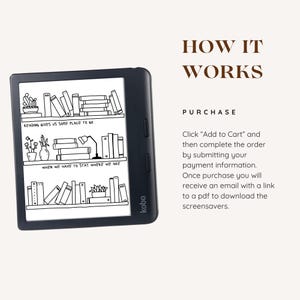 Book Quote Screensavers for Kobo E-readers, Bookshelf Screensaver ...