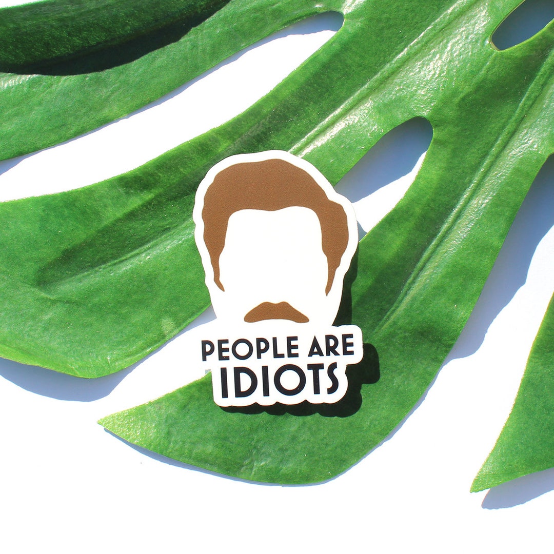 Ron Swanson Sticker - Ron Swanson Decal - Indoor/outdoor Sticker - Etsy