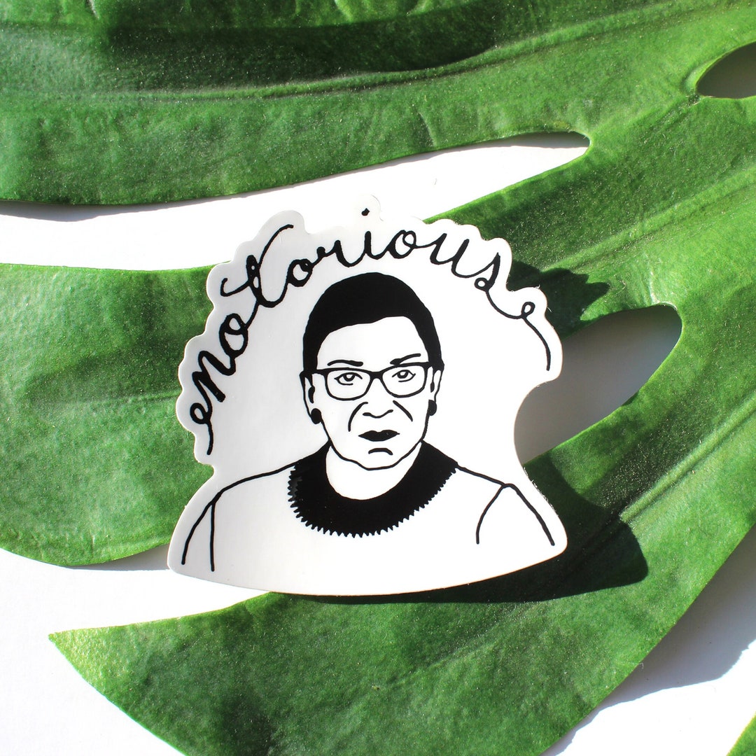 Ruth Bader Ginsburg Vinyl Sticker the Notorious RBG Decal - Etsy