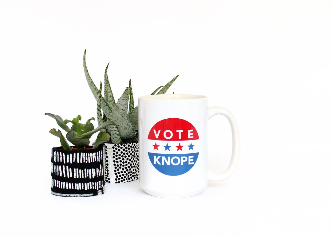 Vote Knope Mug - Parks and Recreation Coffee Mug - 15oz Ceramic Mug ...