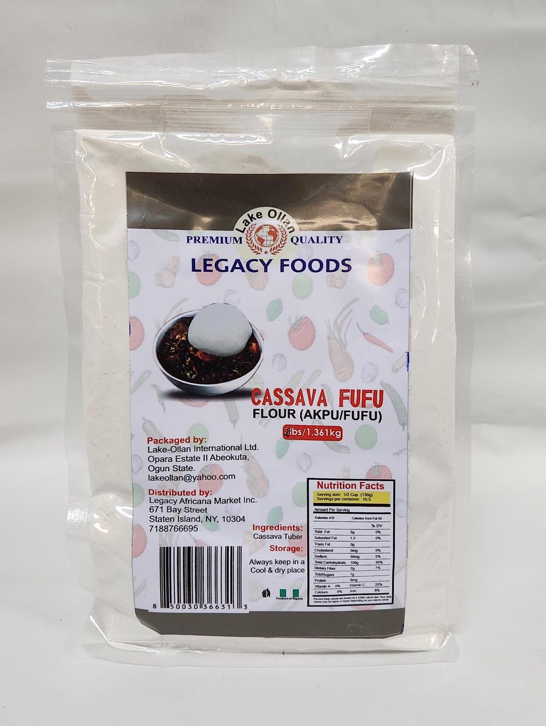 Cassava Fufu (akpu / Placali)ca - Etsy