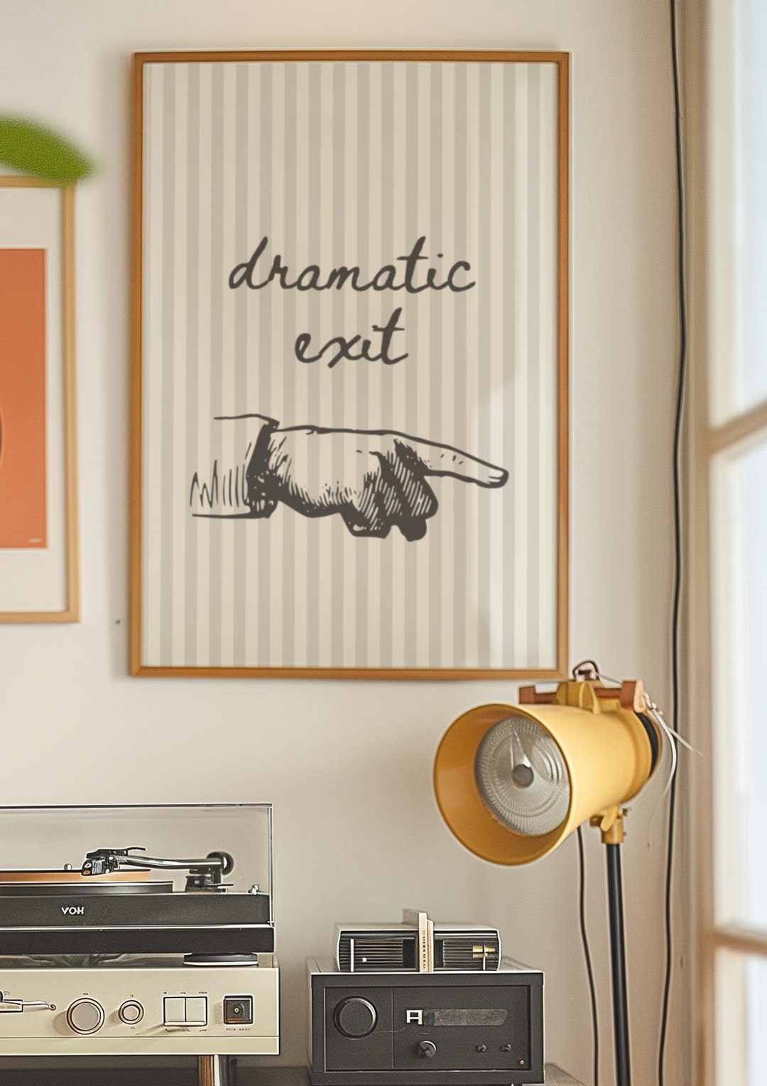 Dramatic Exit Poster, Exit Sign, Trendy Dramatic Exit Sign Print ...