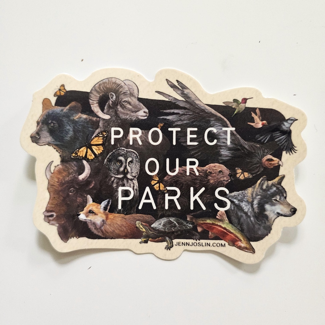 Protect Our Parks - Fauna Edition Nature Conservation Vinyl Sticker - Etsy