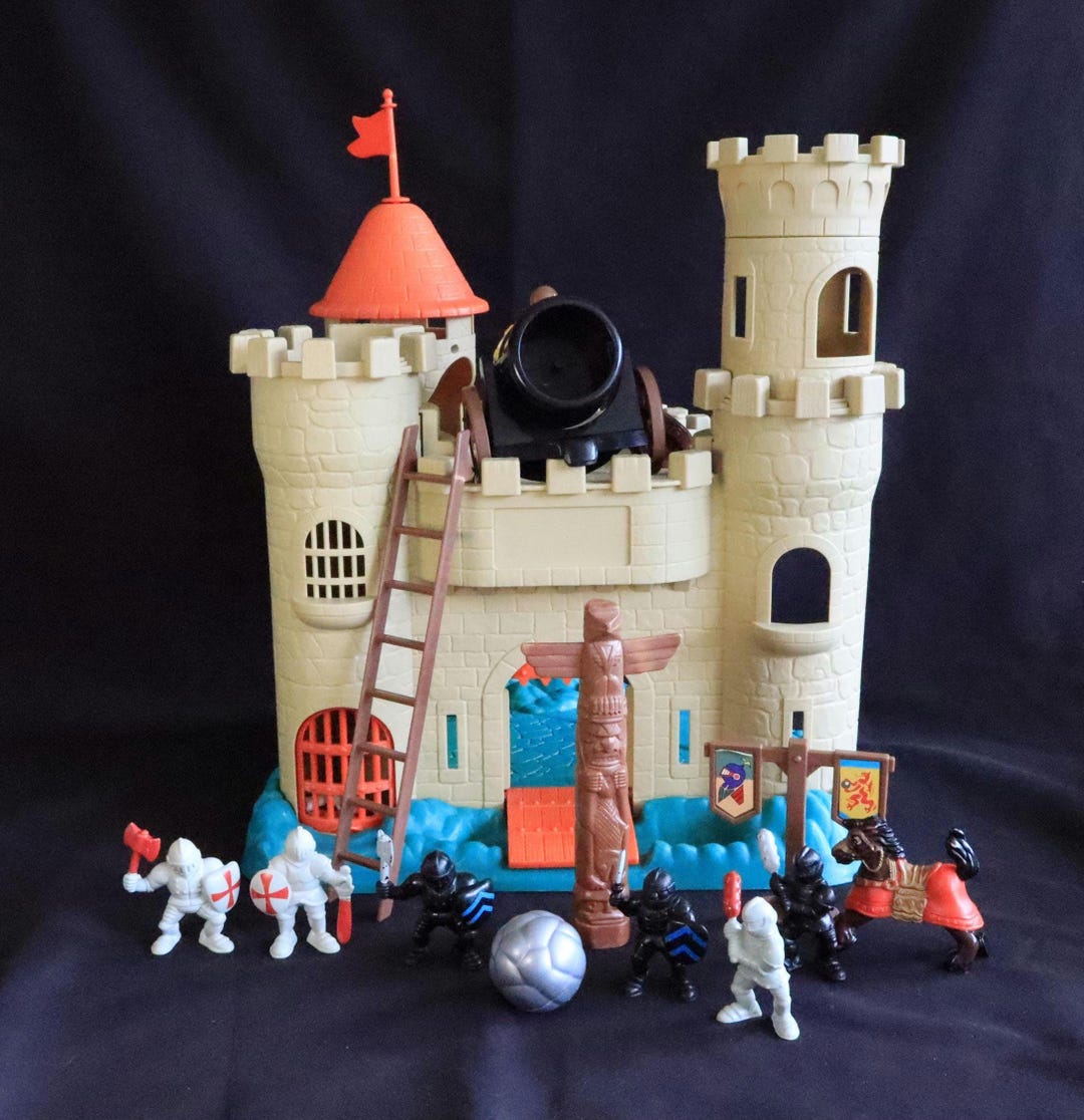 Castle Play Tower, Redbox 6 Knight Figures, Cannon Toys Great Adventures 1996 - Etsy Australia