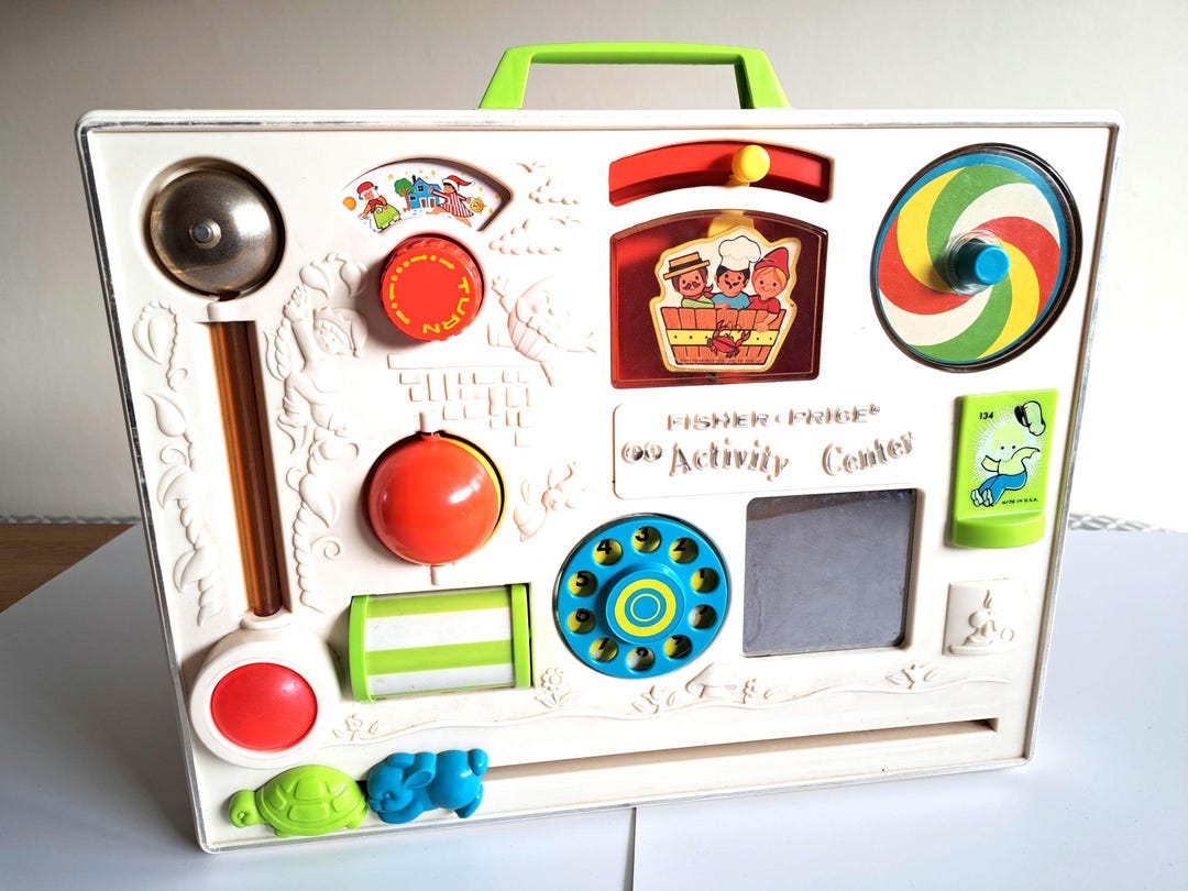 1975 Fisher Price Activity Center, Crib or Playpen Toys for Baby, Motor ...
