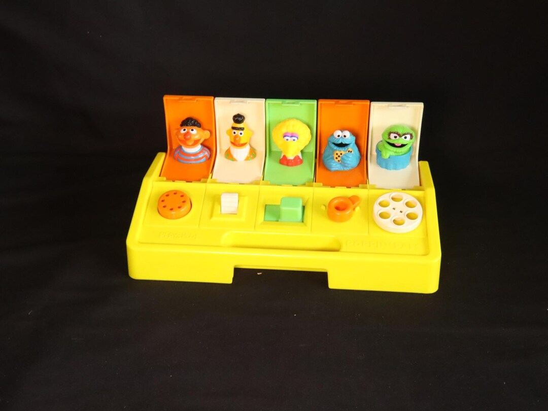 Playskool Sesame Street Poppin' Pals Baby Toddler Toys 1980s Vintage ...