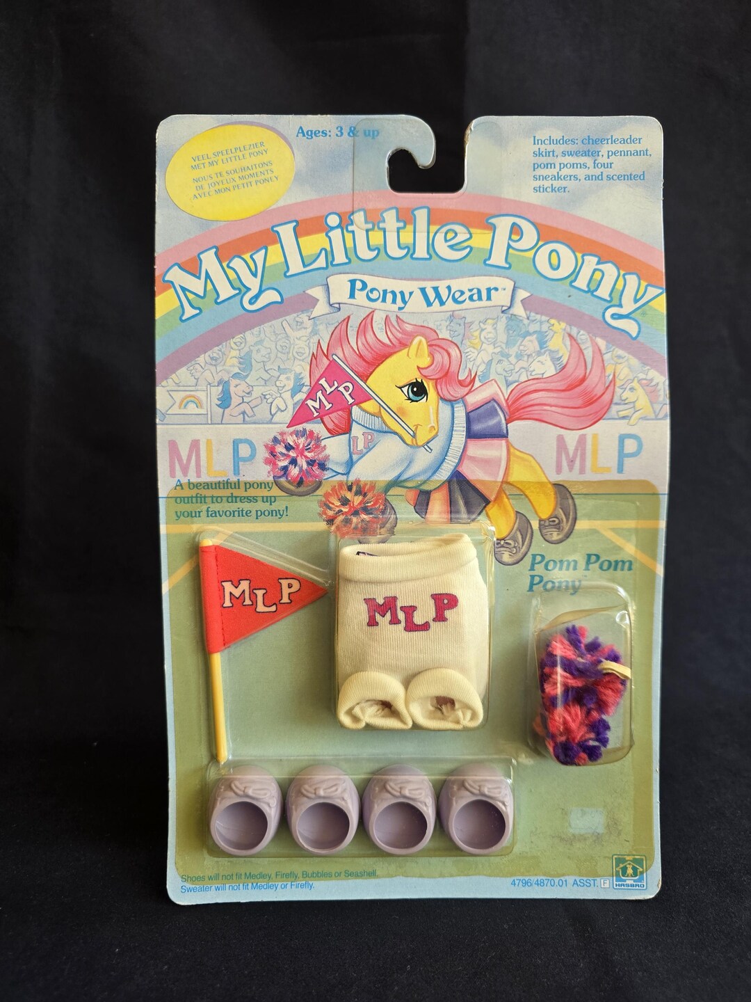 New G1 My Little Pony, Pom Pom Pony Wear Clothing Set Hong Kong, My ...