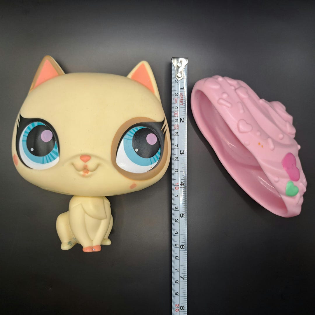 LPS Jumbo Shorthair Cat, With Matching Hat, Littlest Pet Shop Original ...