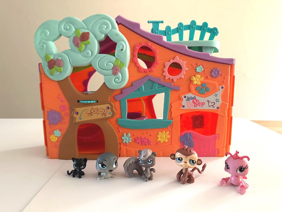 Clubhouse Lps Littlest Pet Shop With Box Clubhouse, Tree House, Big ...
