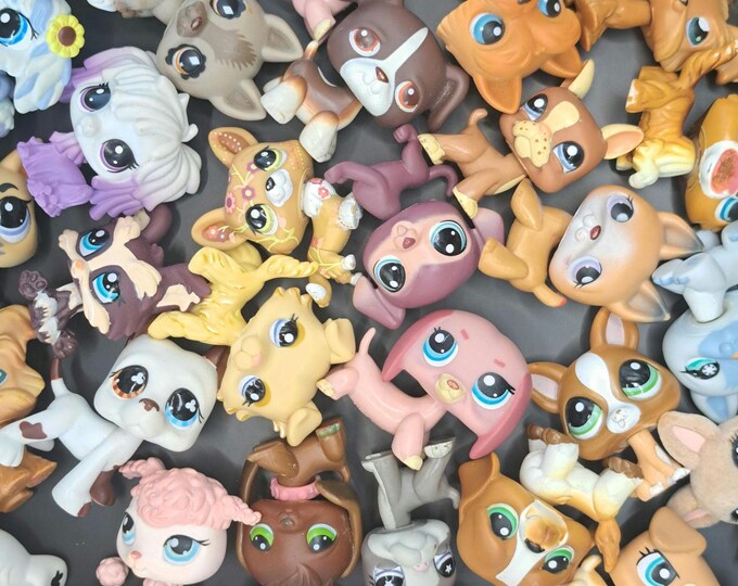 Littlest Pet Shop LPS Yellow Border Collie RARE #1194 - Etsy