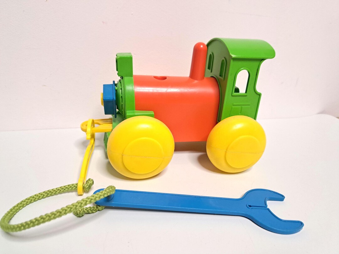 Tupperware Train for Toddler or Baby, 80s Toy for Motor Skills of the ...