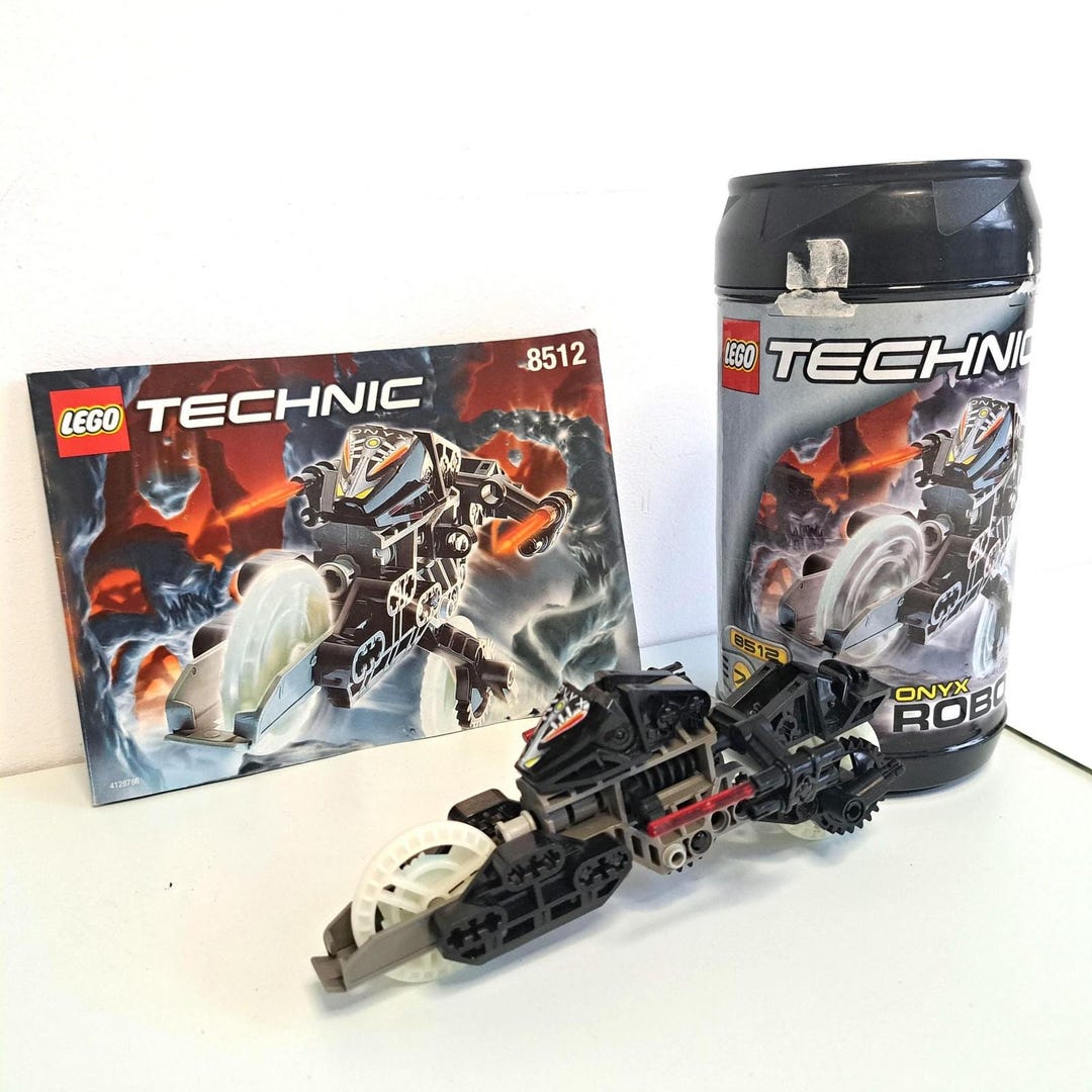 8512 LEGO Technic Robo Onyx, COMPLETE With Manual and Box Tube - Etsy