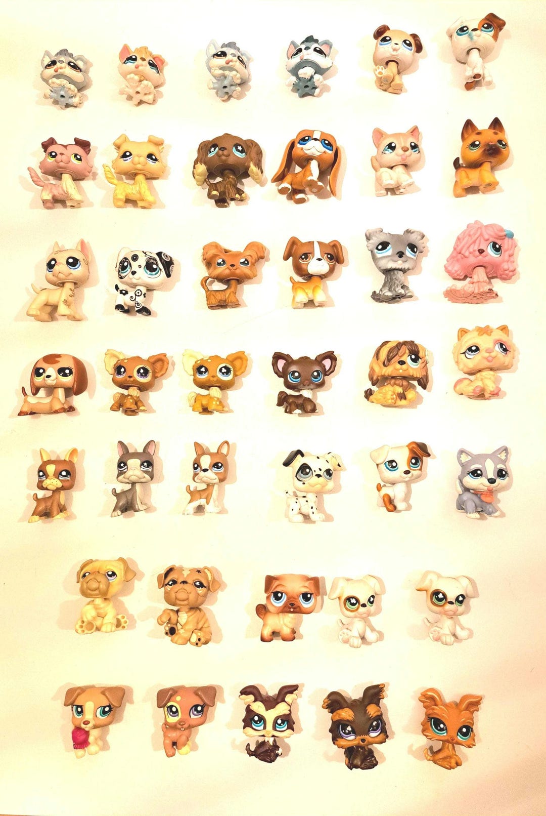 LPS Dogs Littlest Pet Shop Animals, Collie, Chihuahua, Boxer, Dalmatian ...