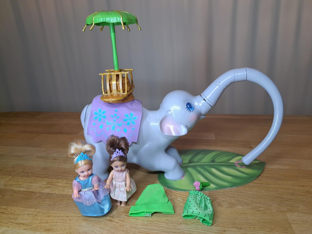 Barbie the Island Princess Swing & Twirl Tika Kelly With Elephant, With ...