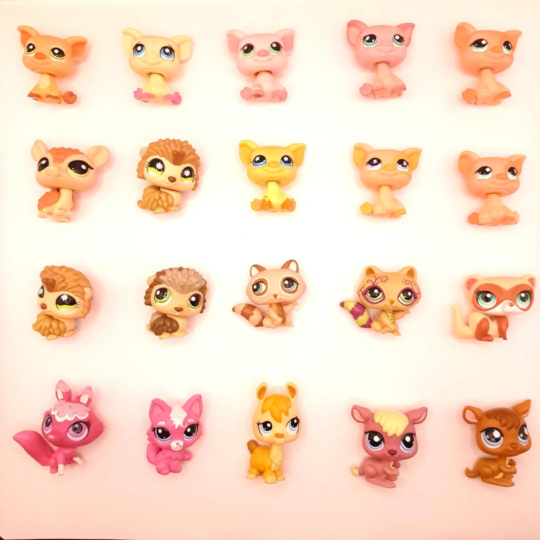 LPS Horse, Sheep, Giraffe, Pig, Anteater, Kangaroo, Raccoon, Hedgehog ...