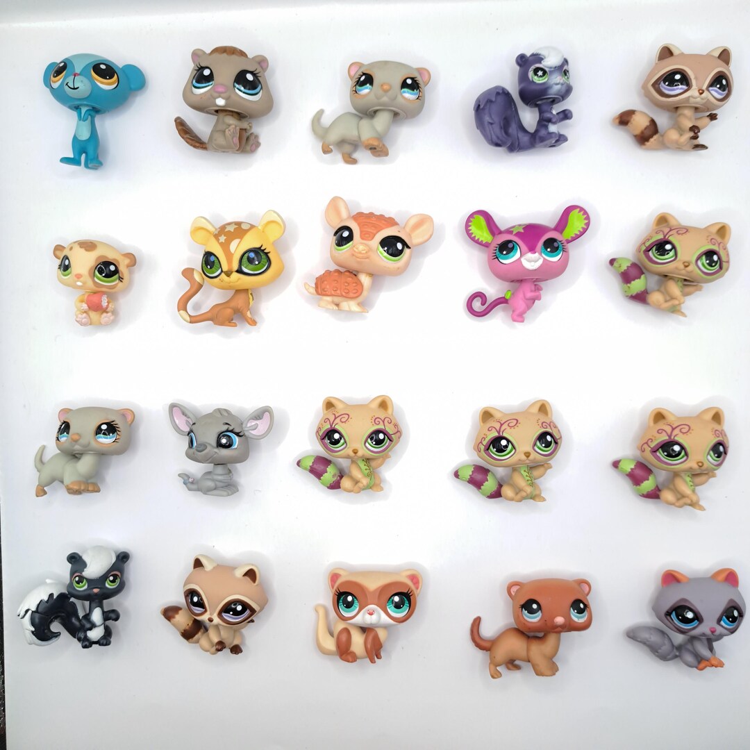 LPS Squirrel, Raccoon, Rodents, Mouse, Anteater, Skunk, Beaver, Meerkat ...