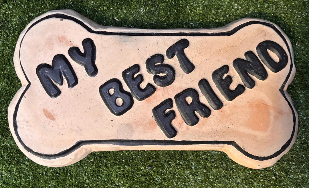 My Best Friends Bone Memorial Concrete Ornament - Etsy