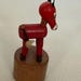 Vintage Red Donkey German Push Puppet Blast From the Past - Etsy