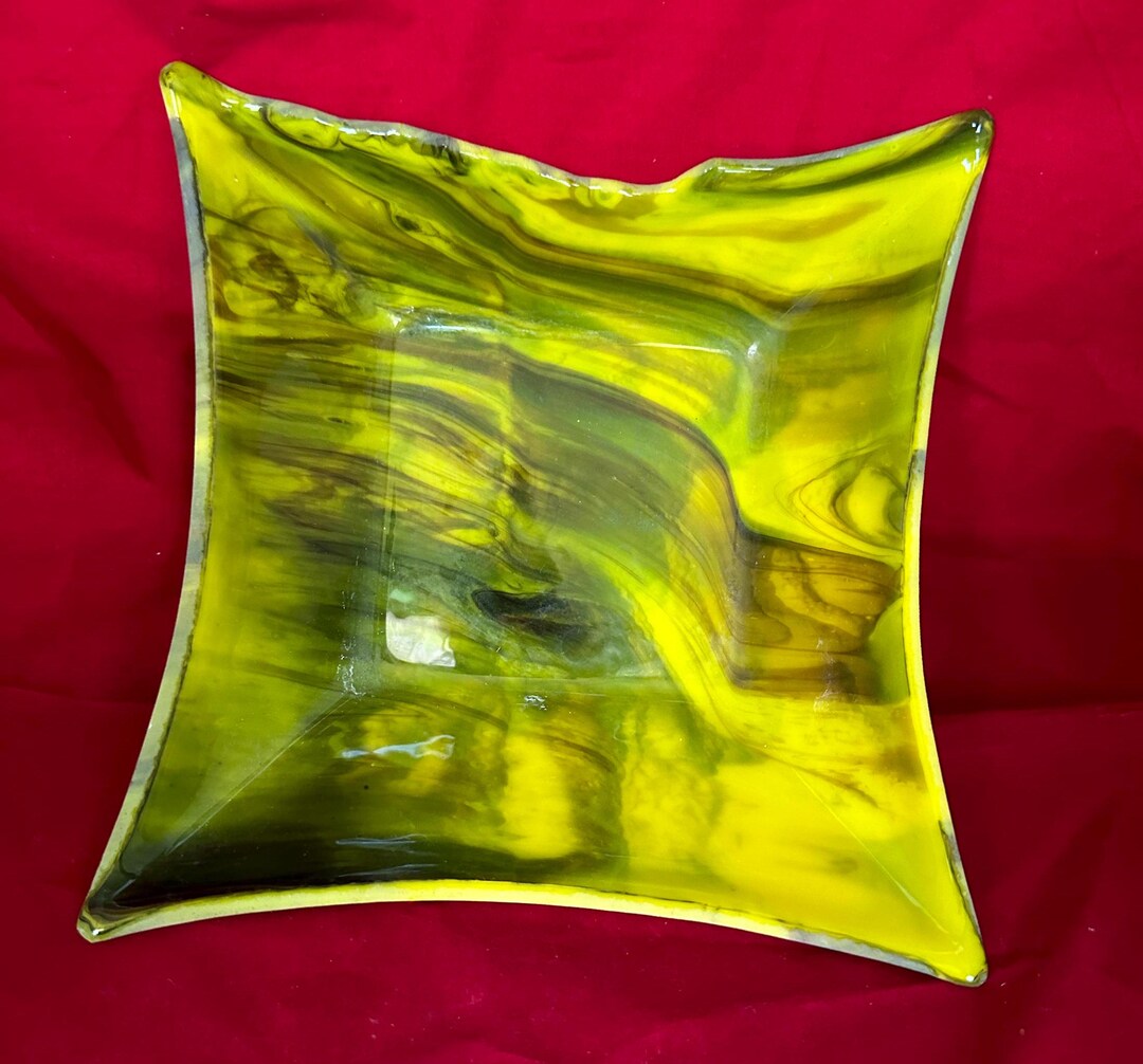 Vintage Mid Century Modern Art Glass Catch All Dish - Etsy