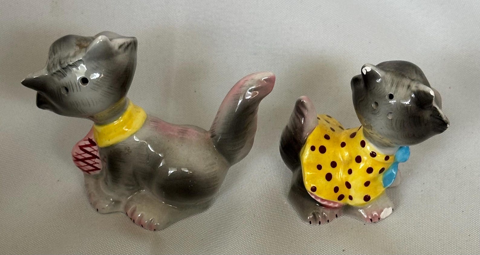 Vintage PY Kitty Cats Anthropomorphic Cats Salt and Pepper Shaker Set ...