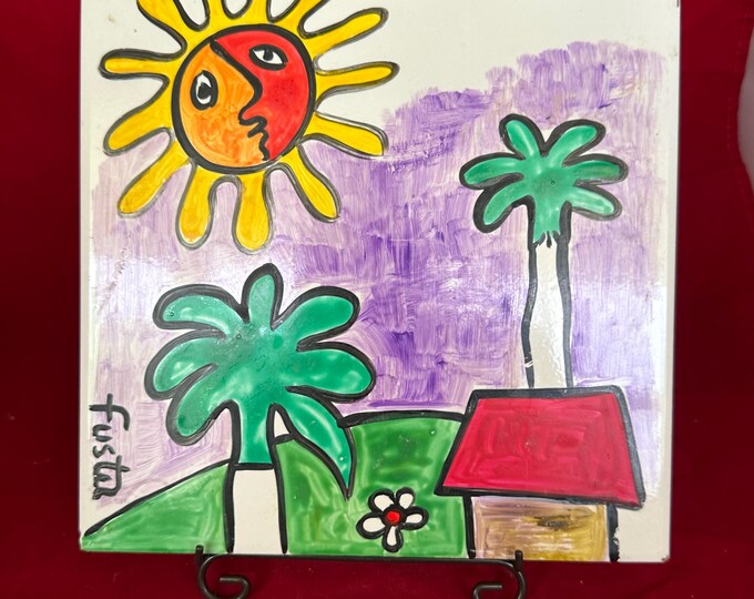 Jose Fuster Authentic Cuban Tile Painting - Etsy