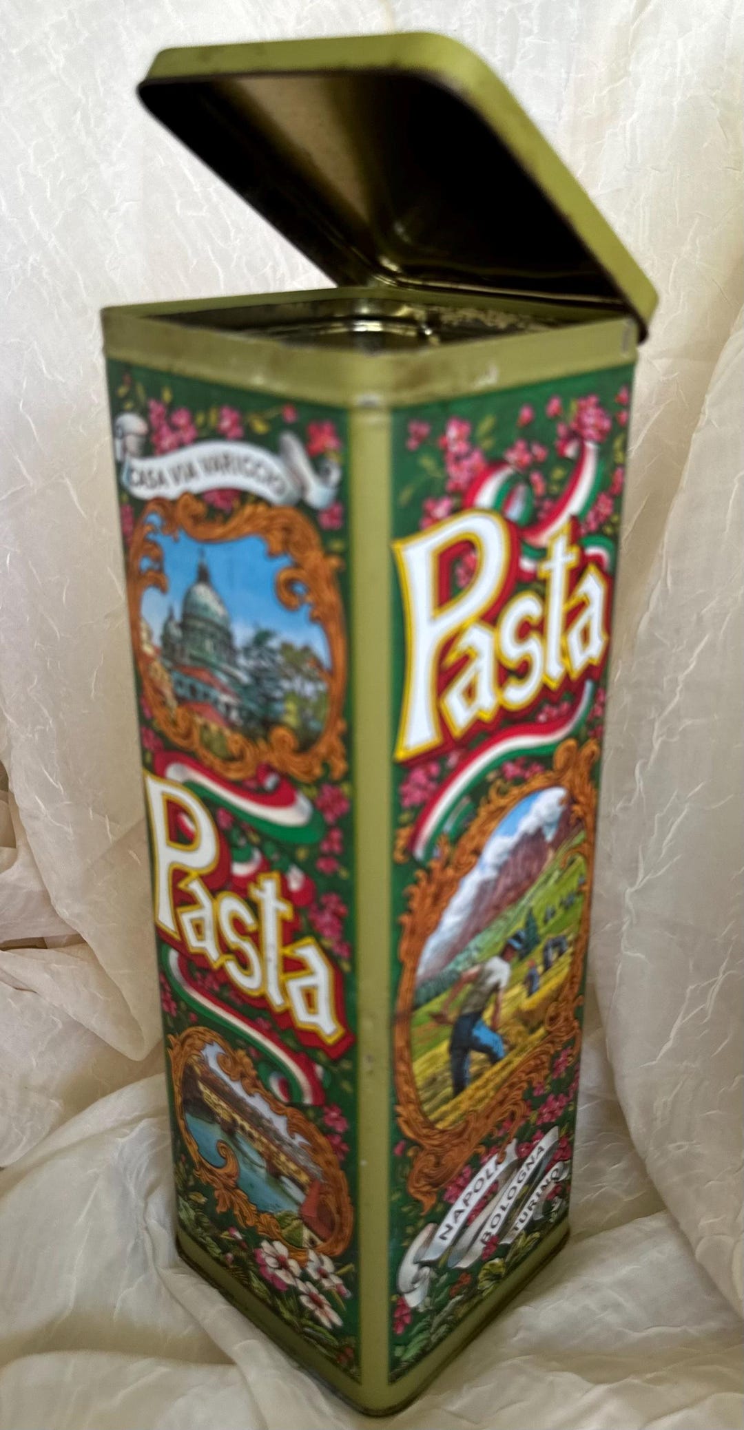 Hinged Lid Pasta Tin and Campbells Soup Recipe Tin Alternative Gift Box ...