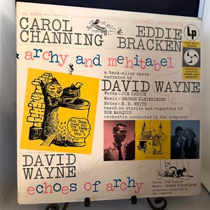 Vintage Vinyl Archy and Mehitabel A Back-alley Opera Echoes of Archy ...