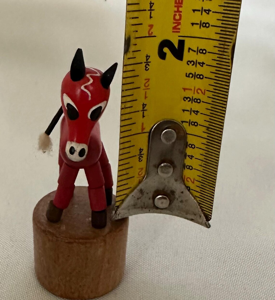 Vintage Red Donkey German Push Puppet Blast From the Past - Etsy