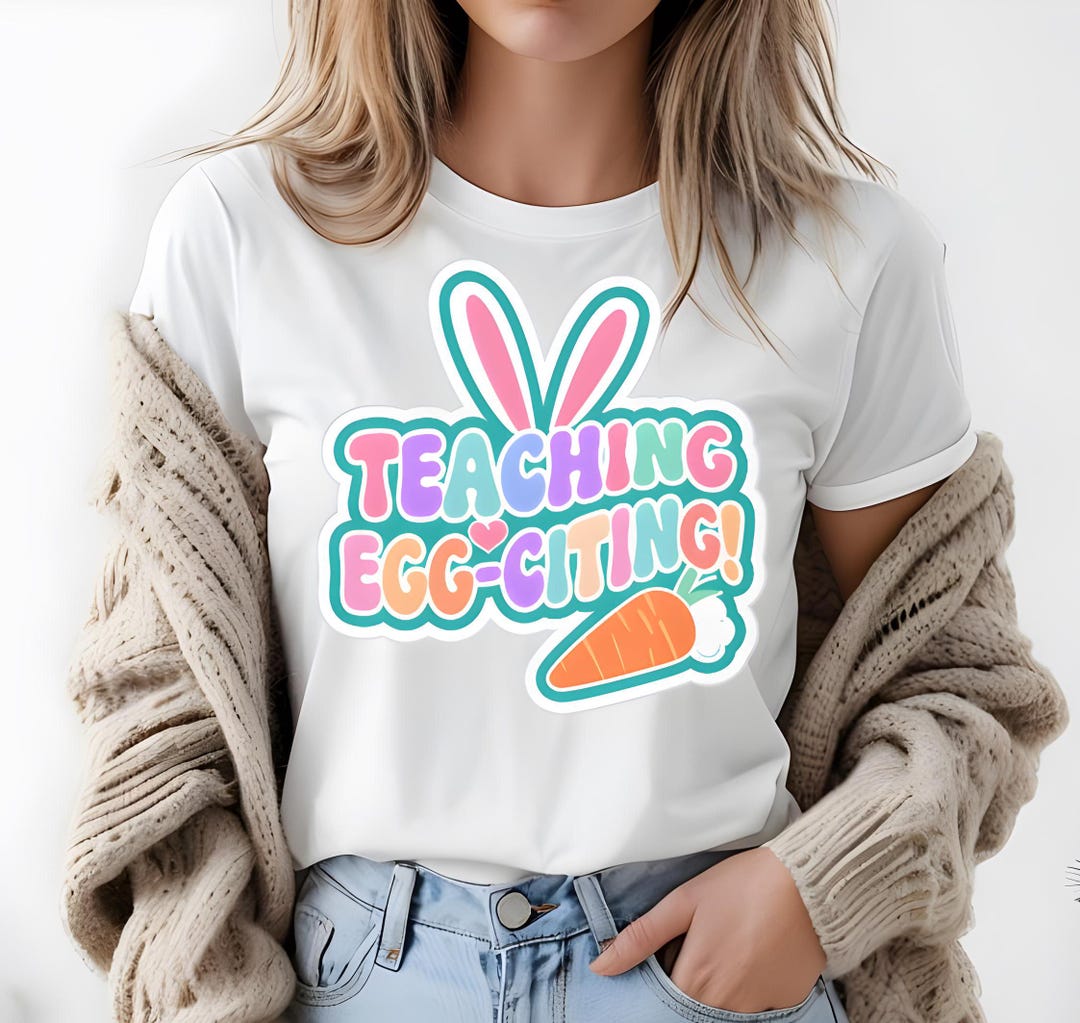 Teacher Easter PNG - Hoppy Teacher Clipart - Cute Easter Classroom ...