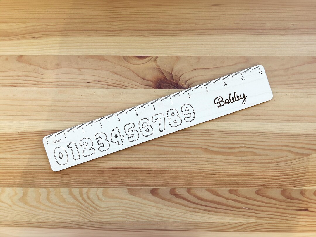 Learn to Count Wooden Ruler With Big Numbers 0-9 for Kindergarteners ...