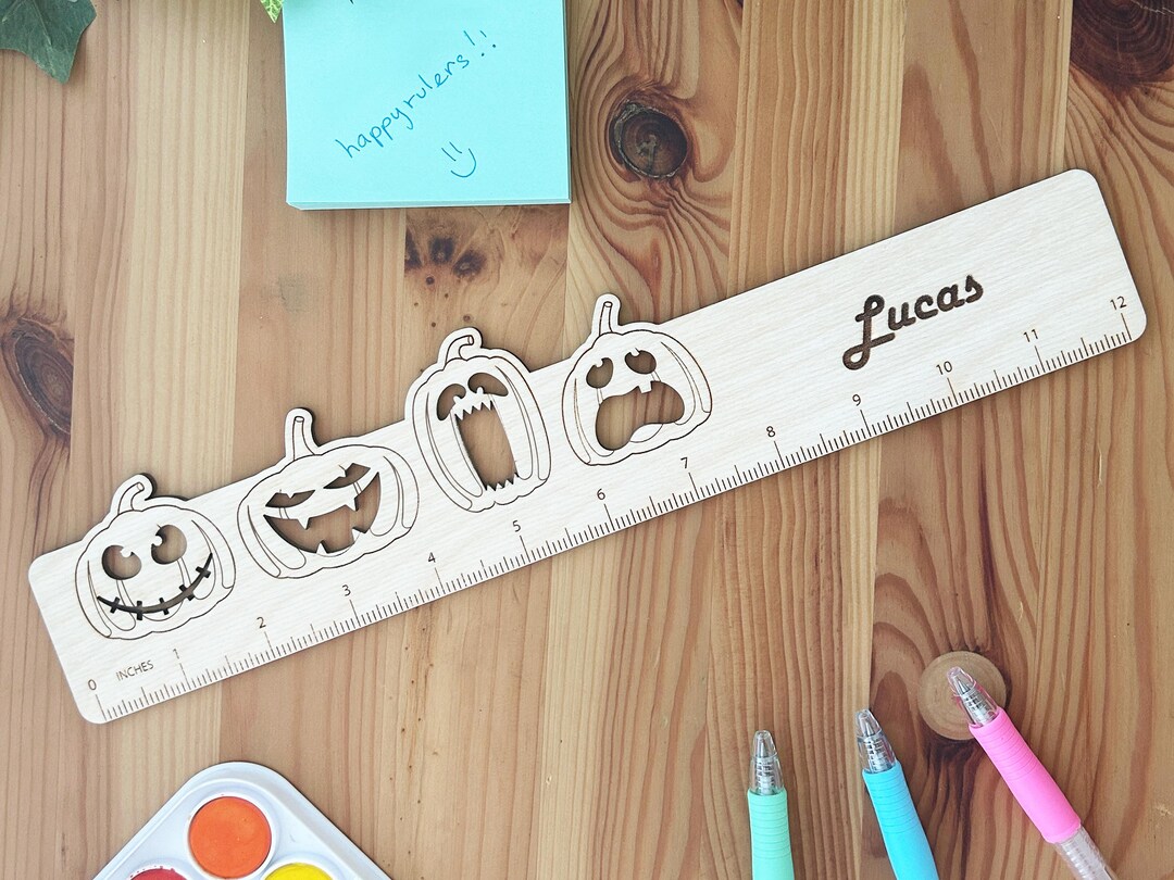 Personalized Halloween Rulers, Candies Pumpkins, 12 Inches, Engrave ...