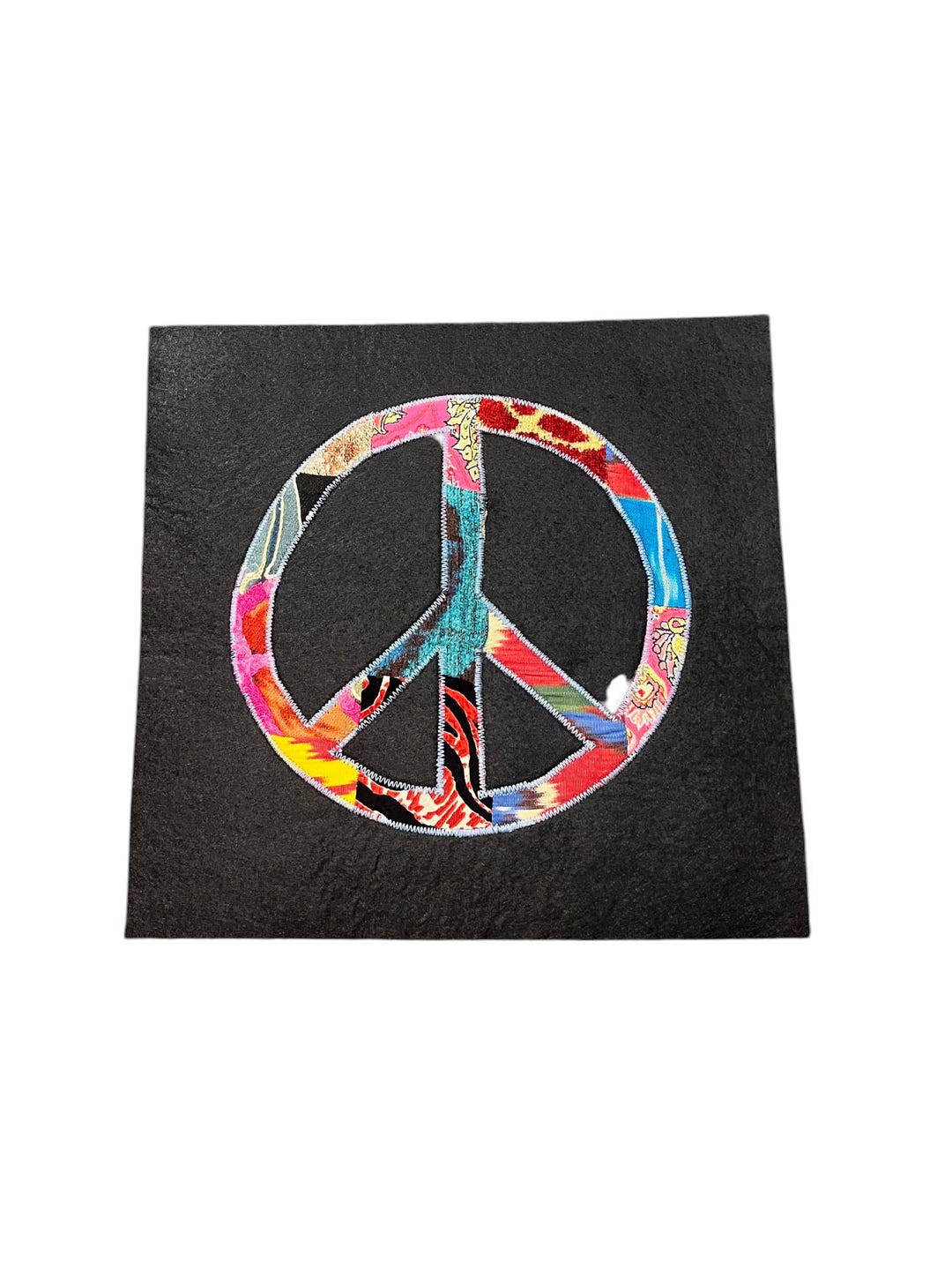 Silk PEACE Symbol Wall Hanging Fabric, Old Stylish Silk Fabric, New ...