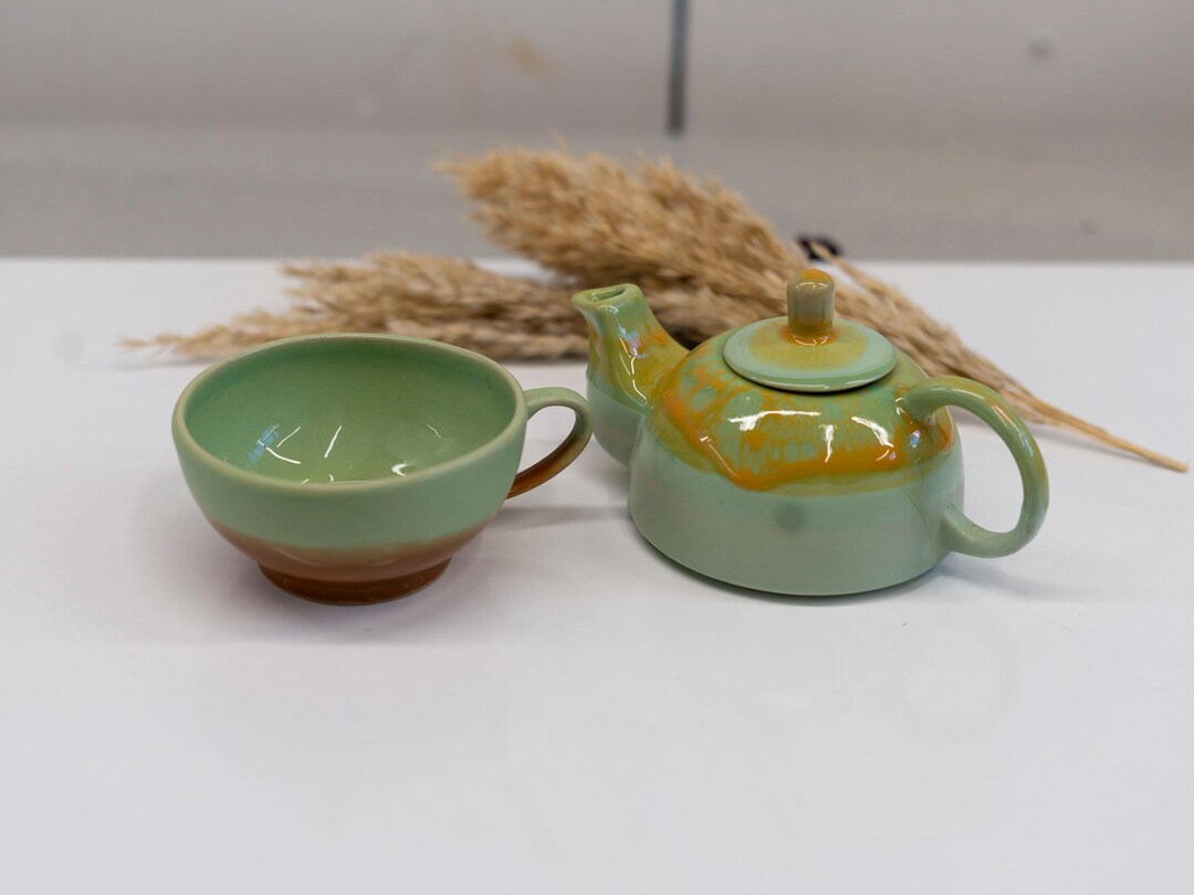 Colourful Handmade Ceramic Tea Set, Ceramic Handmade Tea Set, Teapot ...