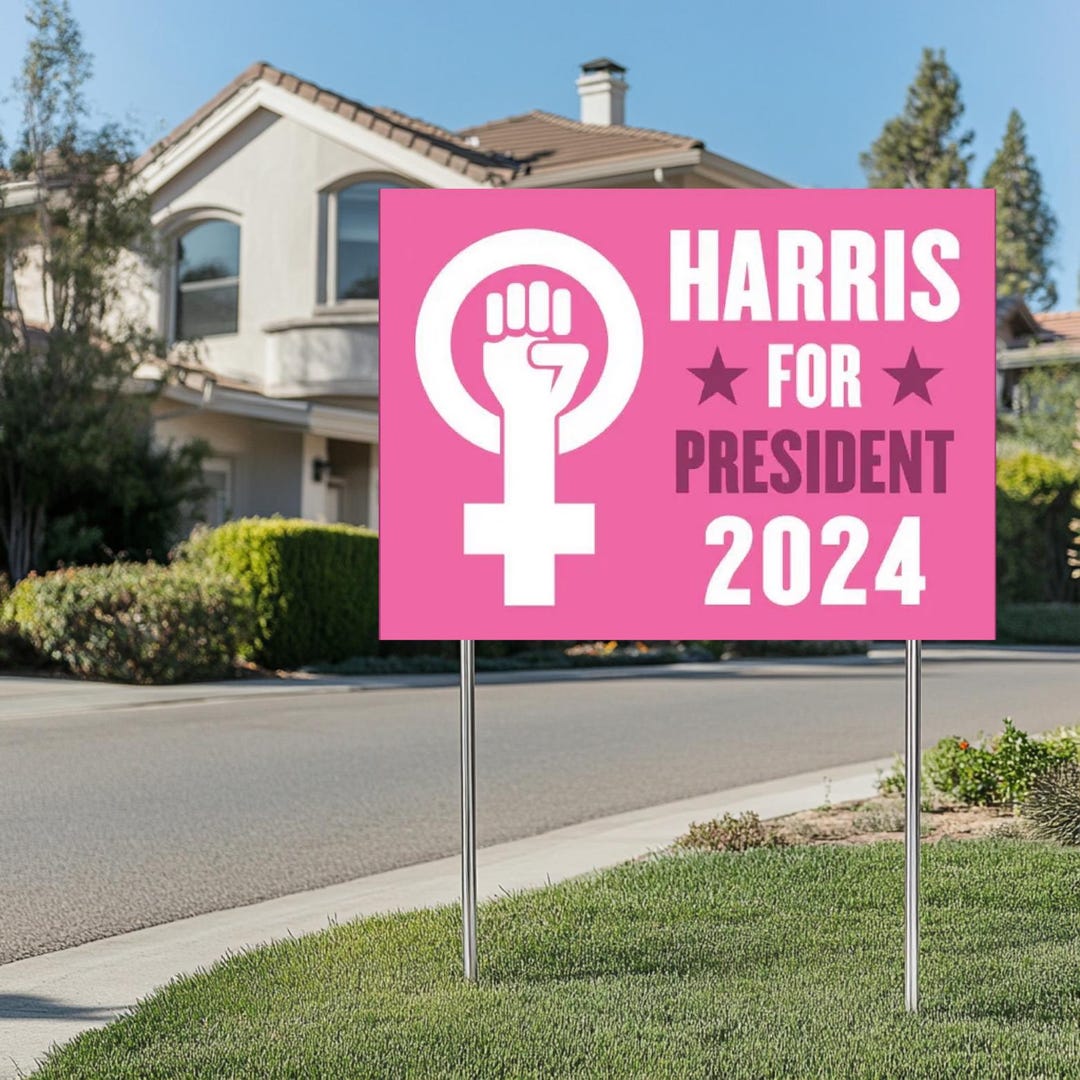 Kamala Harris 2024 Yard Sign Coroplast Harris for President 2024 Lawn ...